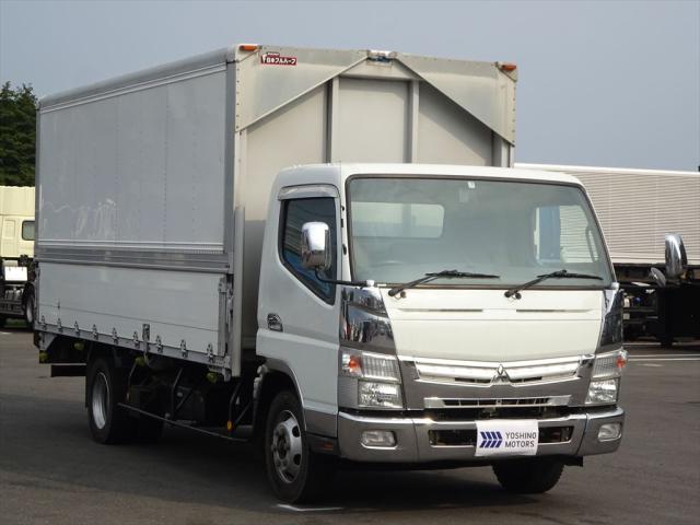 三菱ふそうキャンター 小型ウイング車 - 【車検令和6年3月迄！】積載3．55t！ワイド超ロング★全低床・メッキ