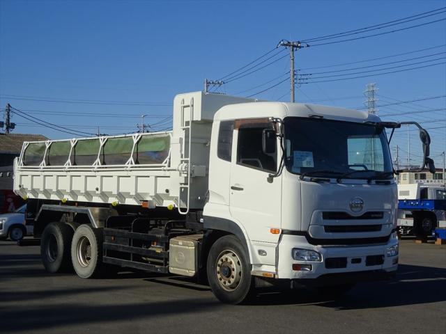 UDトラックスクオン 大型ダンプ - 22tダンプ★荷台L：6．30m、W：2．20m・リターダ・自動シート・新明和製